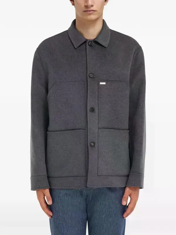 FERRAGAMO Button Patch Shirt Jacket