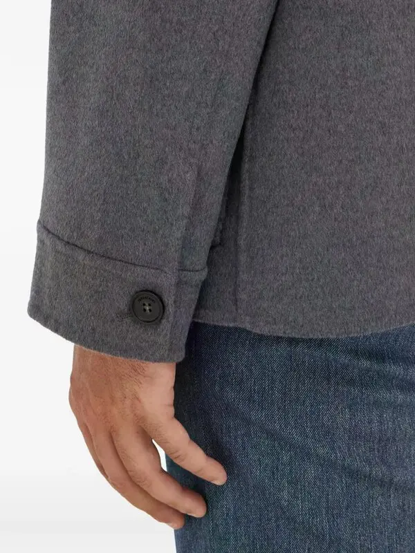 FERRAGAMO Button Patch Shirt Jacket