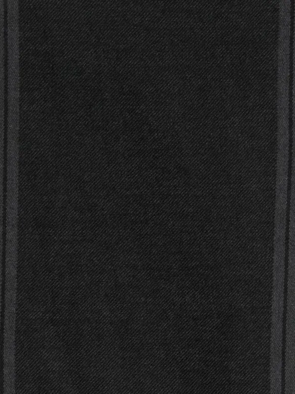 Zegna Striped-trim Scarf - Black