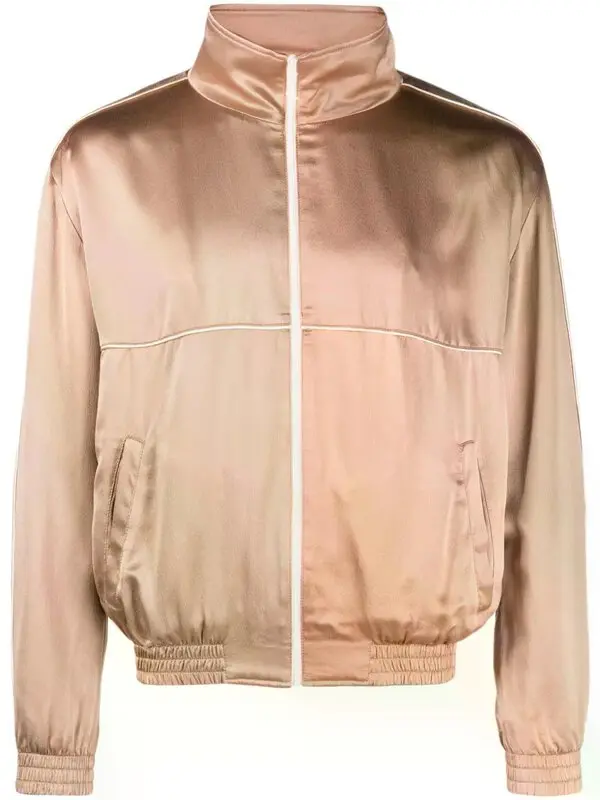 Saint Laurent Silk Zip-up Track Jacket