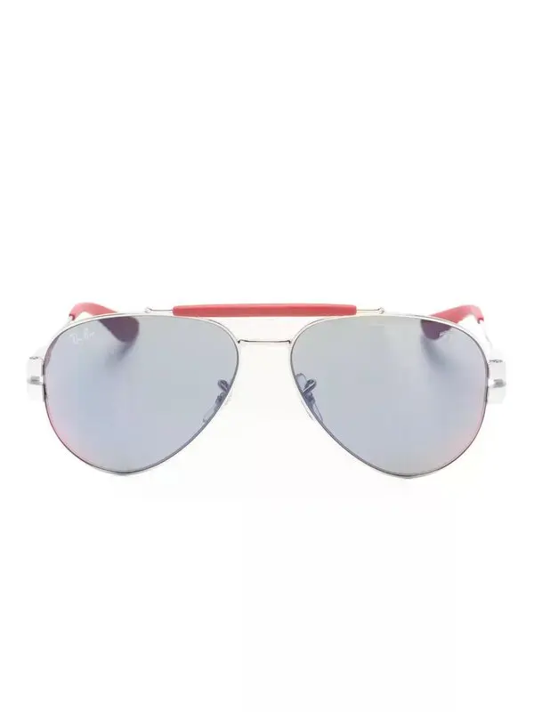 Ray-ban X Scuderia Ferrari Pilot Sunglasses - Silver