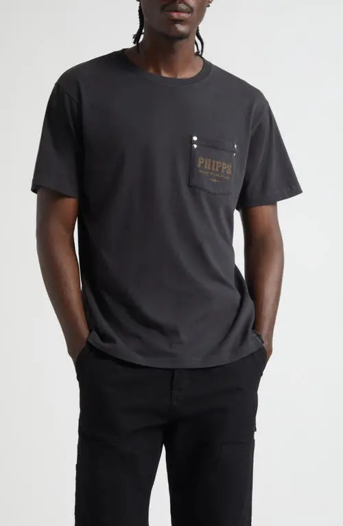 PHIPPS Hard Workwear Pocket Graphic T-shirt - Black