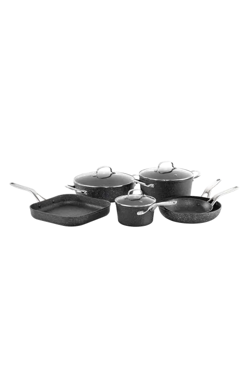 CUISINE::PRO® Ironroc™ 9-piece Cookware Set - Black