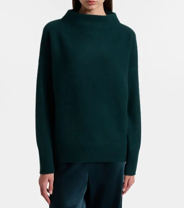 Vince Ribbed-knit Cashmere Sweater - Green