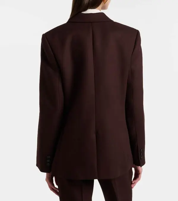 Vince Double-breasted Blazer - Brown