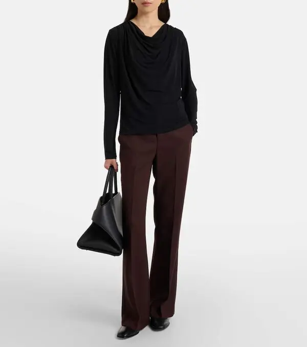 Vince Draped Jersey Top