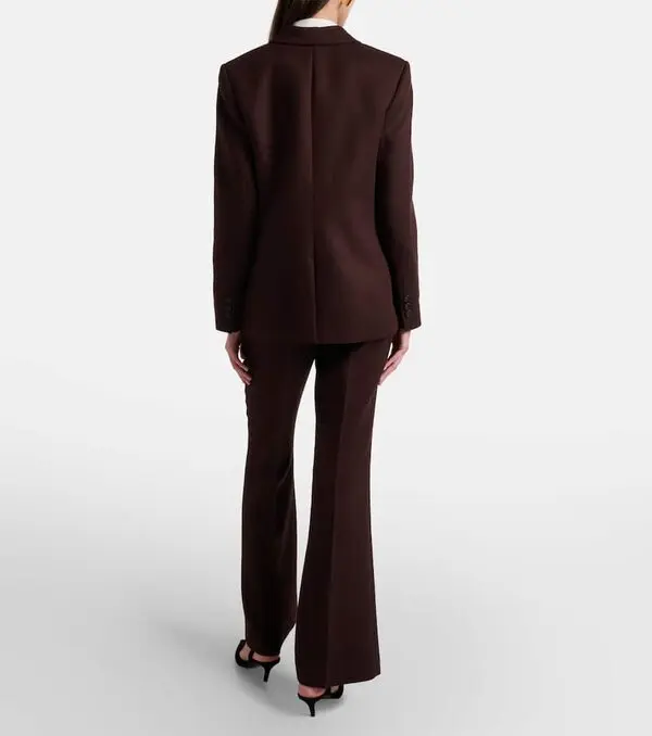 Vince Mid-rise Flared Trousers - Brown