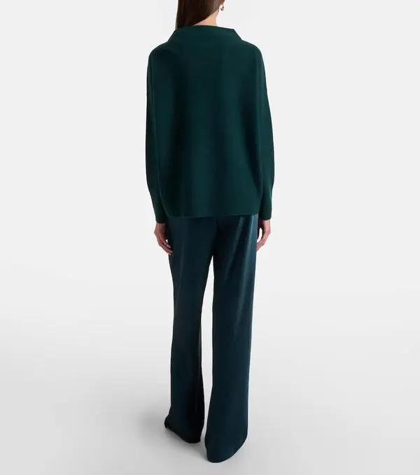 Vince High-rise Wide-leg Pants - Green