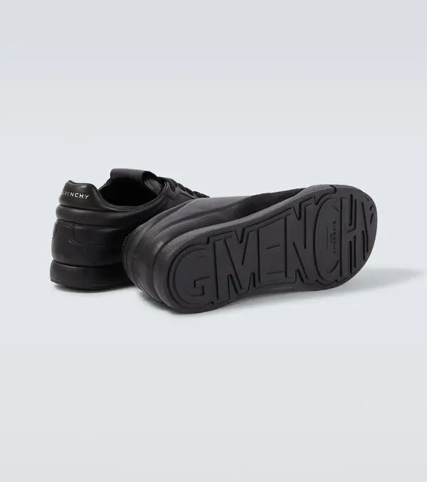 Givenchy Yard Court Leather Sneakers - Black