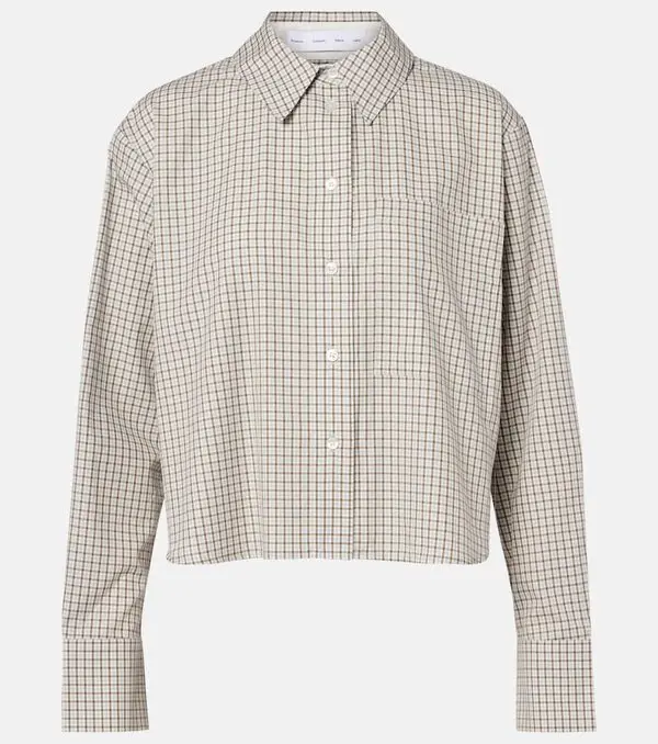 Proenza Schouler Checked Cotton Shirt - Grey