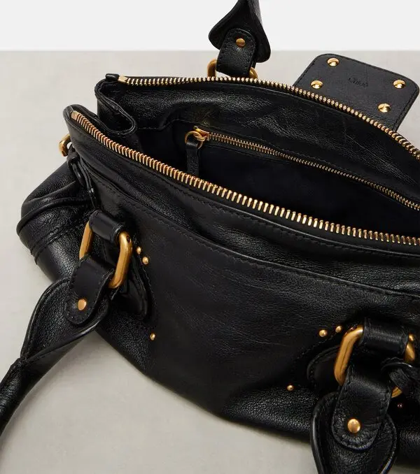 Chloé Paddington Leather Shoulder Bag - Black