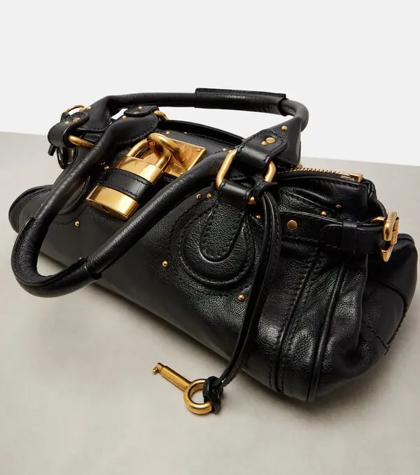 Chloé Paddington Leather Shoulder Bag - Black