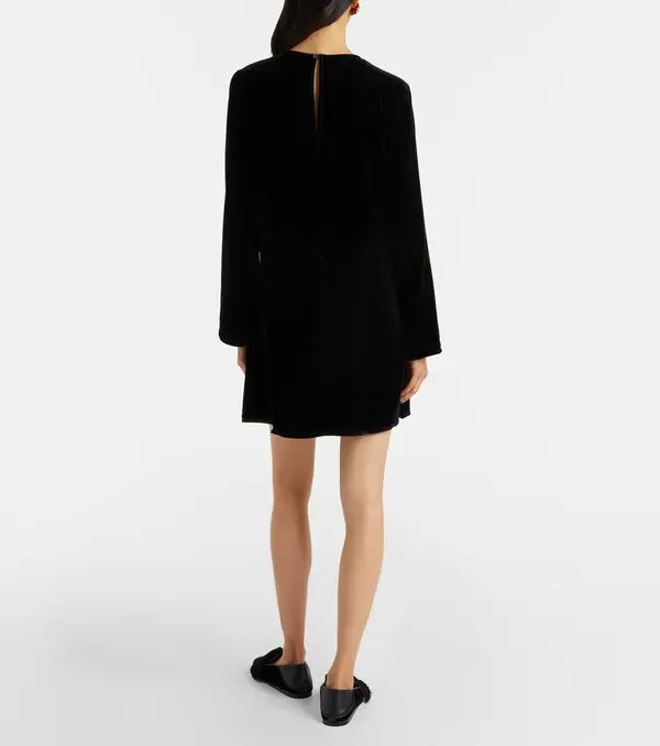 Asceno Larissa Velvet Minidress