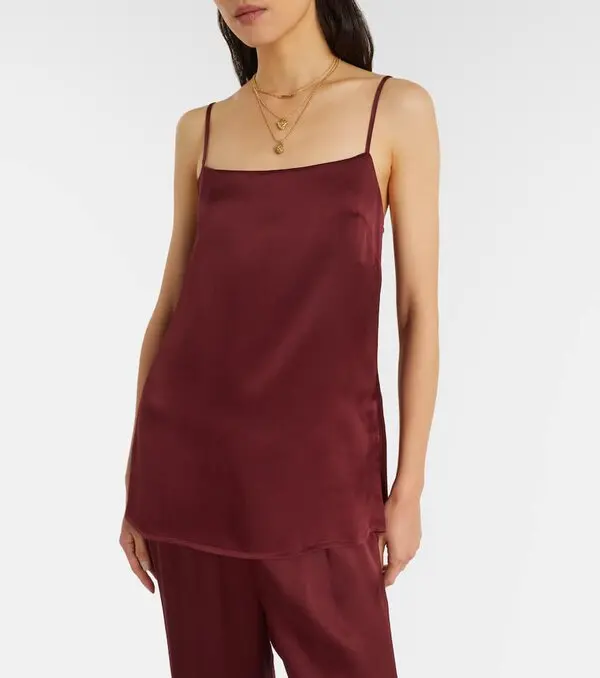 Asceno Pisa Silk Satin Camisole