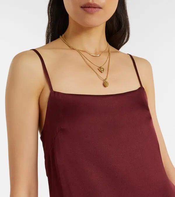 Asceno Pisa Silk Satin Camisole