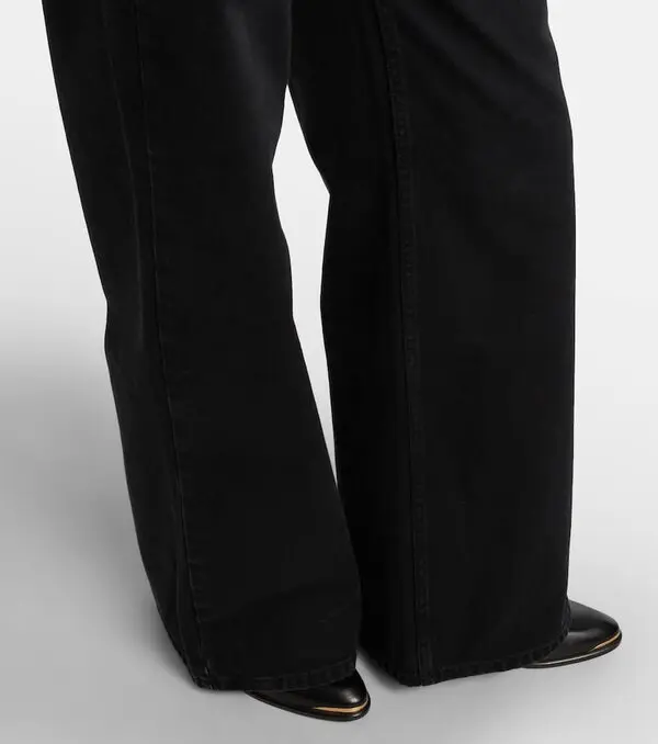 Isabel Marant Étoile Lemony Wide-leg Jeans - Black