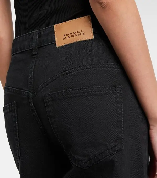 Isabel Marant Étoile Lemony Wide-leg Jeans - Black