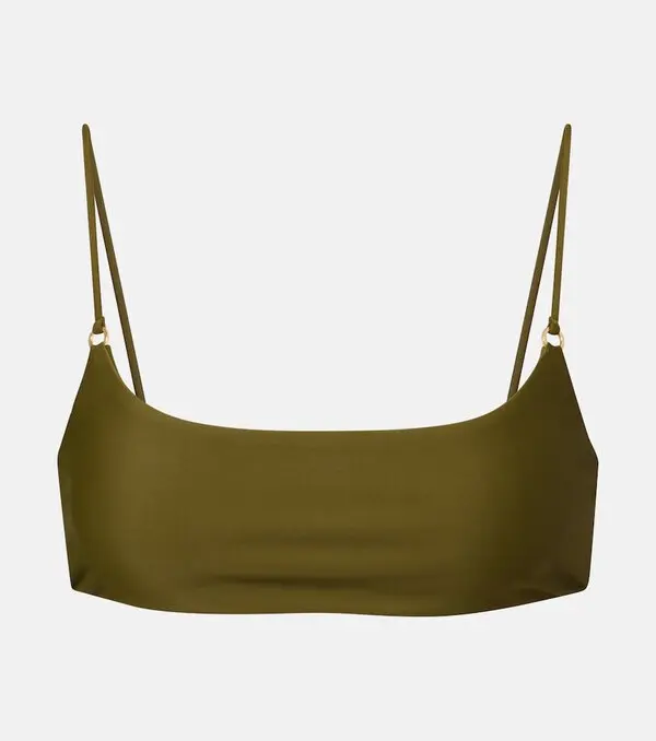 Jade Swim Hinge Bikini Top - Green