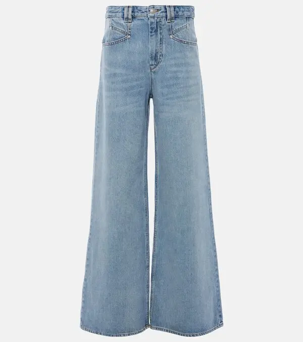 Isabel Marant Étoile Lemony Wide-leg Jeans - Blue