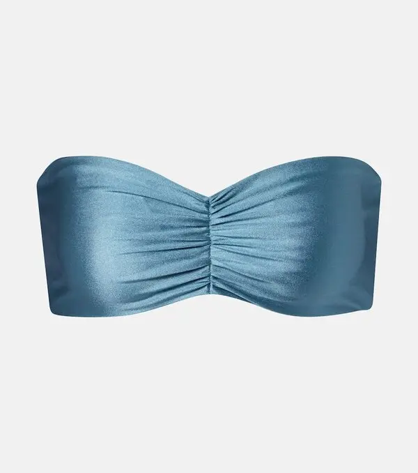Jade Swim Ava Bandeau Bikini Top - Blue