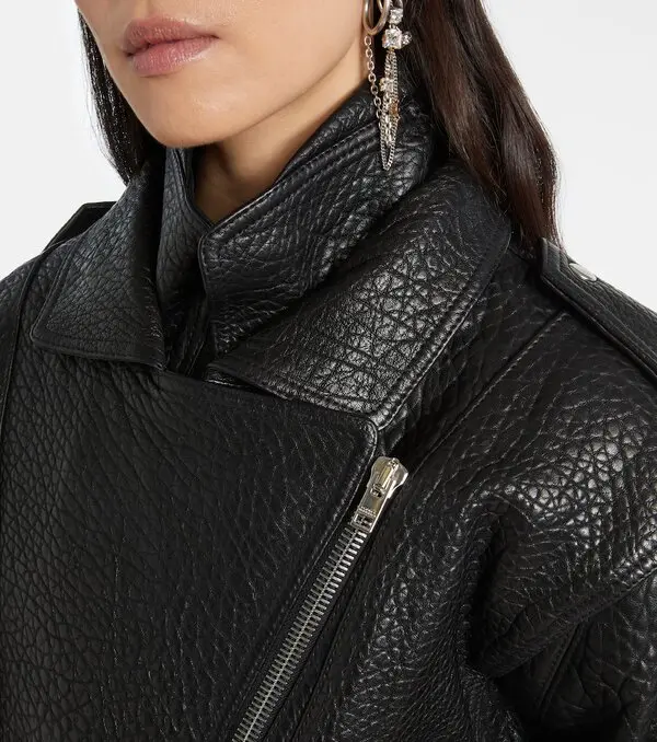 Isabel Marant Étoile Aneli Leather Biker Jacket - Black