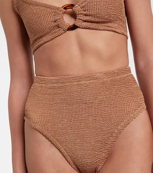 Hunza G Nadine Ring-detail Bikini - Brown