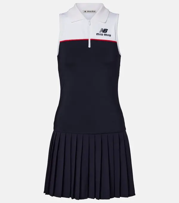 Miu Miu X New Balance Jersey Tennis Dress - Blue