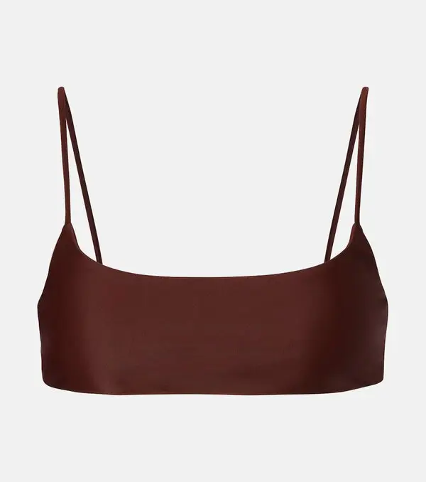 Jade Swim Muse Bikini Top - Brown