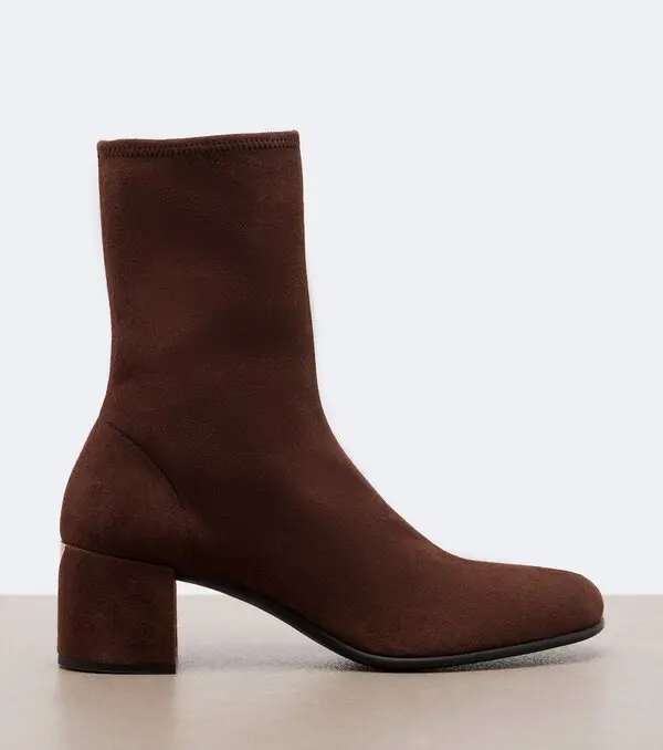 Prada Suede Ankle Boots - Brown