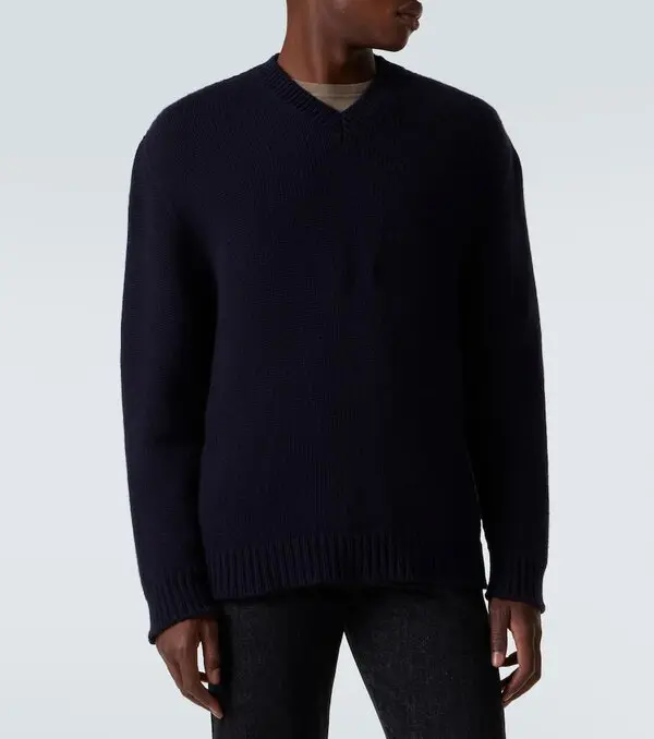 THE ROW Creed Cashmere Sweater - Blue