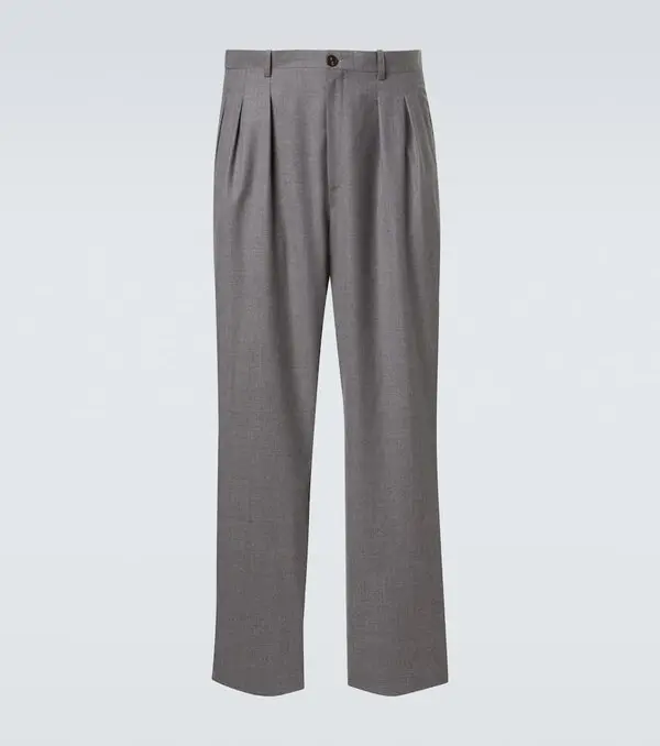 THE ROW Corley Virgin Wool Straight Pants