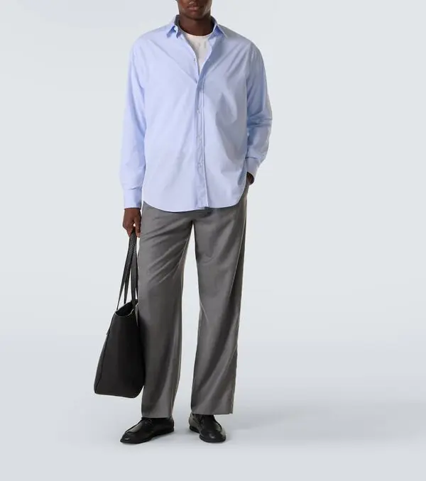 THE ROW Corley Virgin Wool Straight Pants