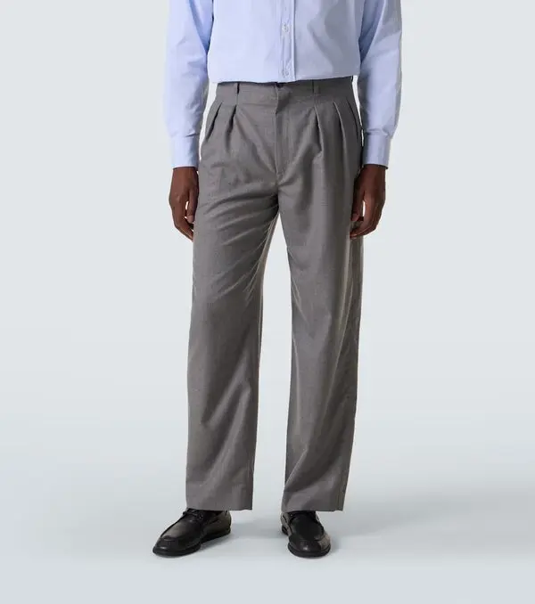 THE ROW Corley Virgin Wool Straight Pants