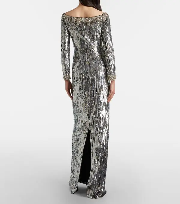 Jenny Packham Marine Sequined Gown