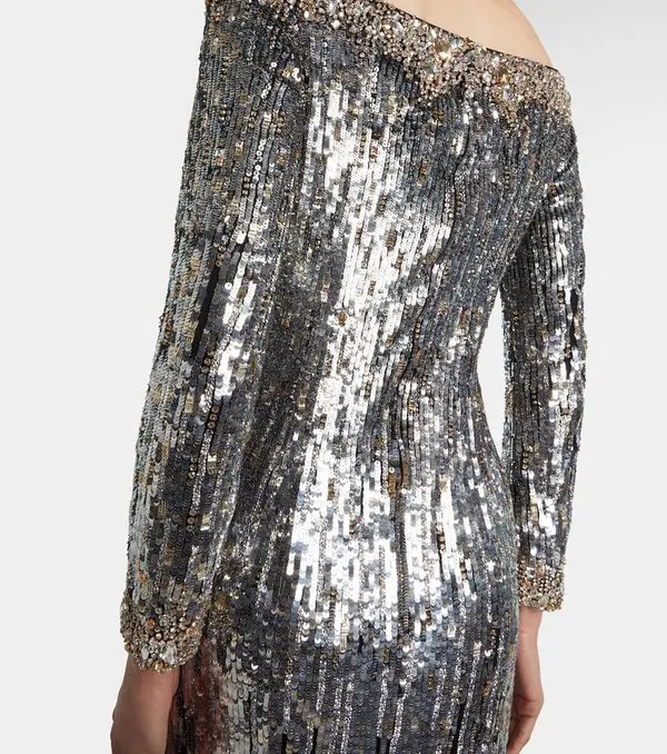 Jenny Packham Marine Sequined Gown