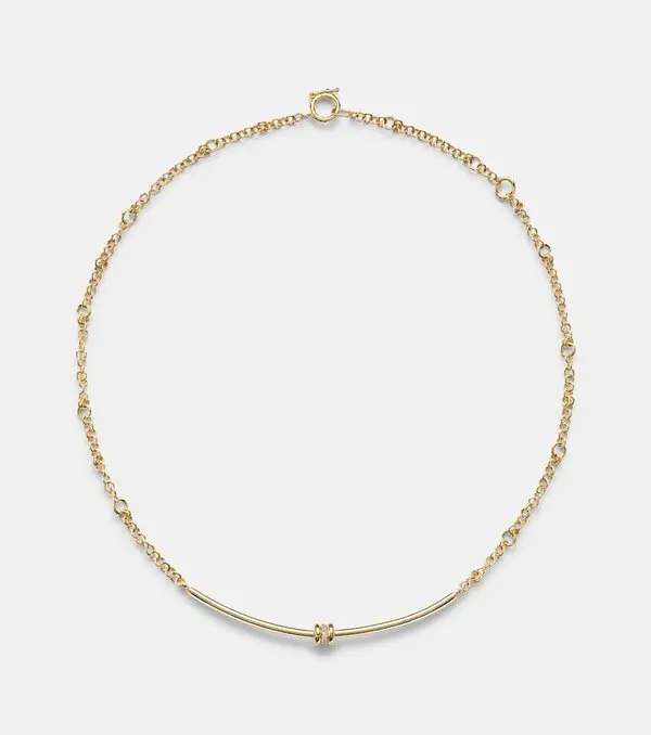 SPINELLI KILCOLLIN Gravity Arc 18kt Necklace With Diamonds - Gold