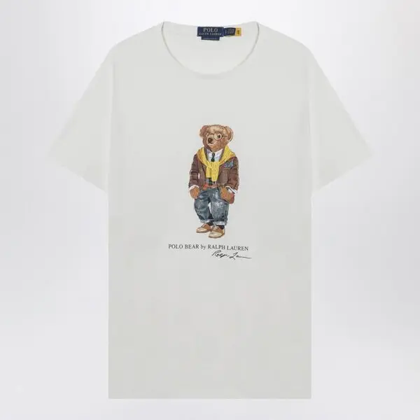 Polo Ralph Lauren Polo Bear T-shirt Custom Slim-fit - White