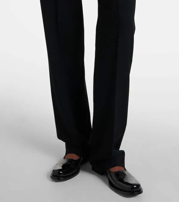 THE ROW Hiram Wool Straight Pants