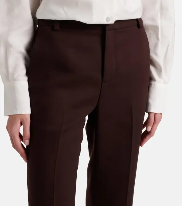 Vince Mid-rise Flared Pants - Brown