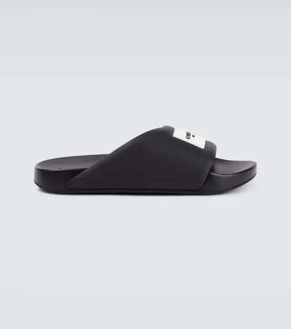 Givenchy Logo Slides - Black