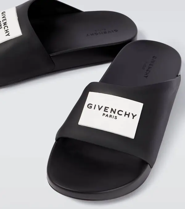 Givenchy Logo Slides - Black