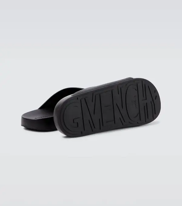 Givenchy Logo Slides - Black