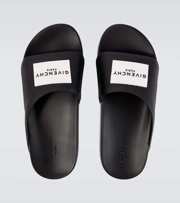 Givenchy Logo Slides - Black