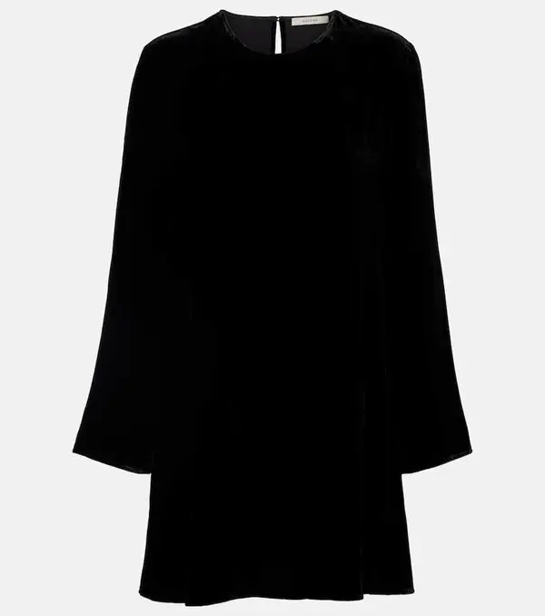 Asceno Larissa Velvet Mini Dress