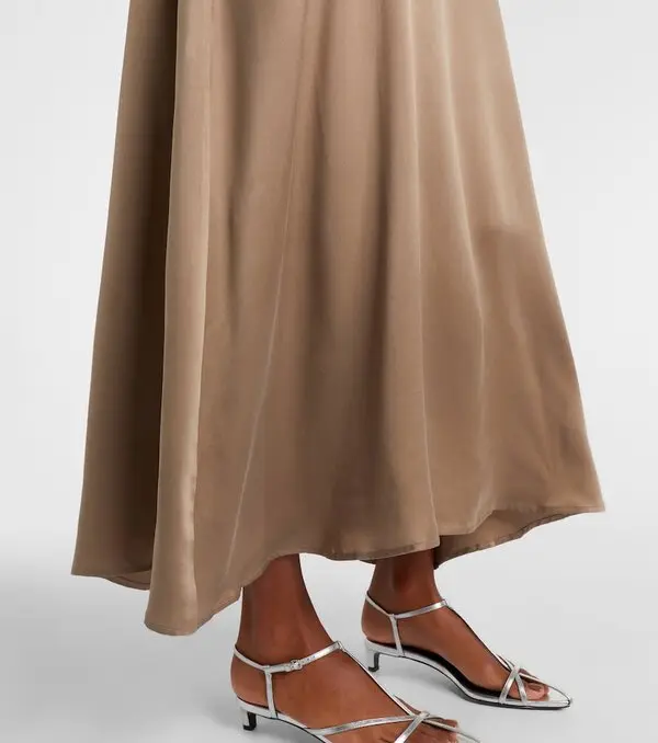 Asceno Melfi Silk Twill Maxi Dress