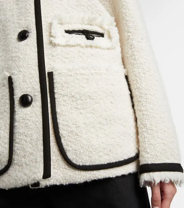 Isabel Marant Étoile Maylin Boucle Tweed Jacket - White