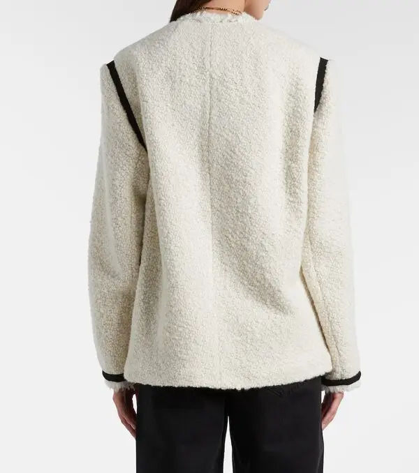 Isabel Marant Étoile Maylin Boucle Tweed Jacket - White