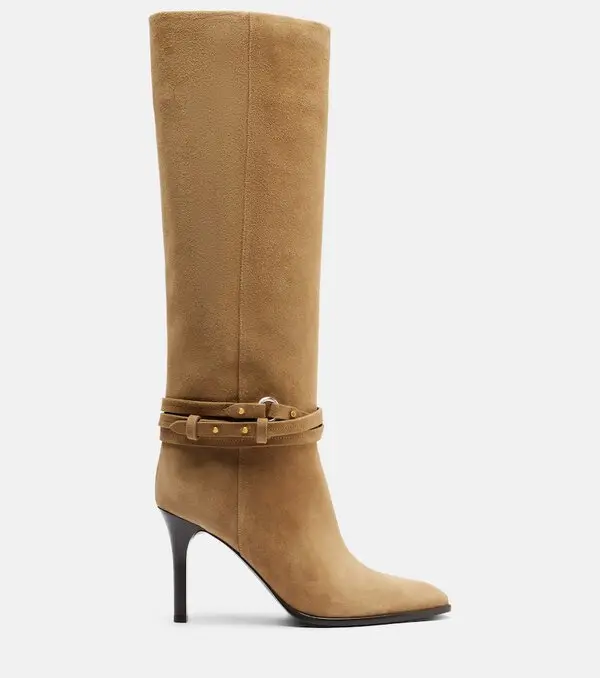 Isabel Marant Étoile Ieva 90 Suede Knee-high Boots - Beige