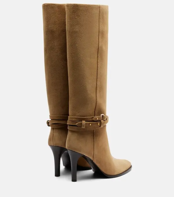 Isabel Marant Étoile Ieva 90 Suede Knee-high Boots - Beige