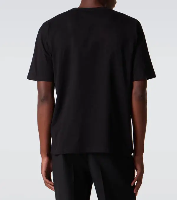 Valentino Garavani Logo Cotton Jersey T-shirt - Black